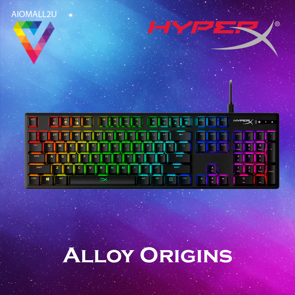 HyperX Alloy Origins - Mechanical Gaming Keyboard - HX Aqua (HX-KB6AQX ...