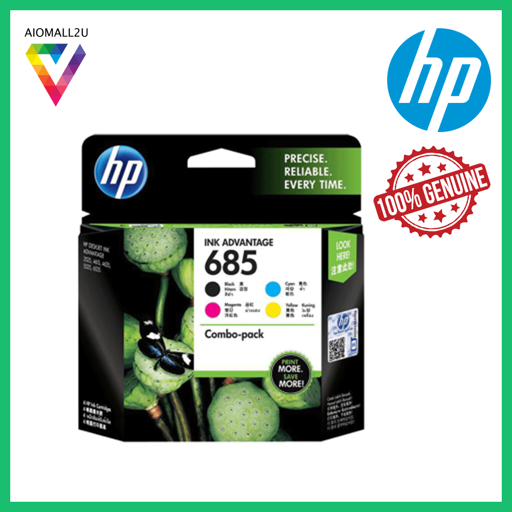 HP 685 Original Ink Cartridge - Combo